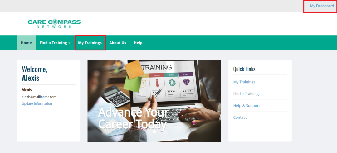 Care Compass | How to Update Account Information